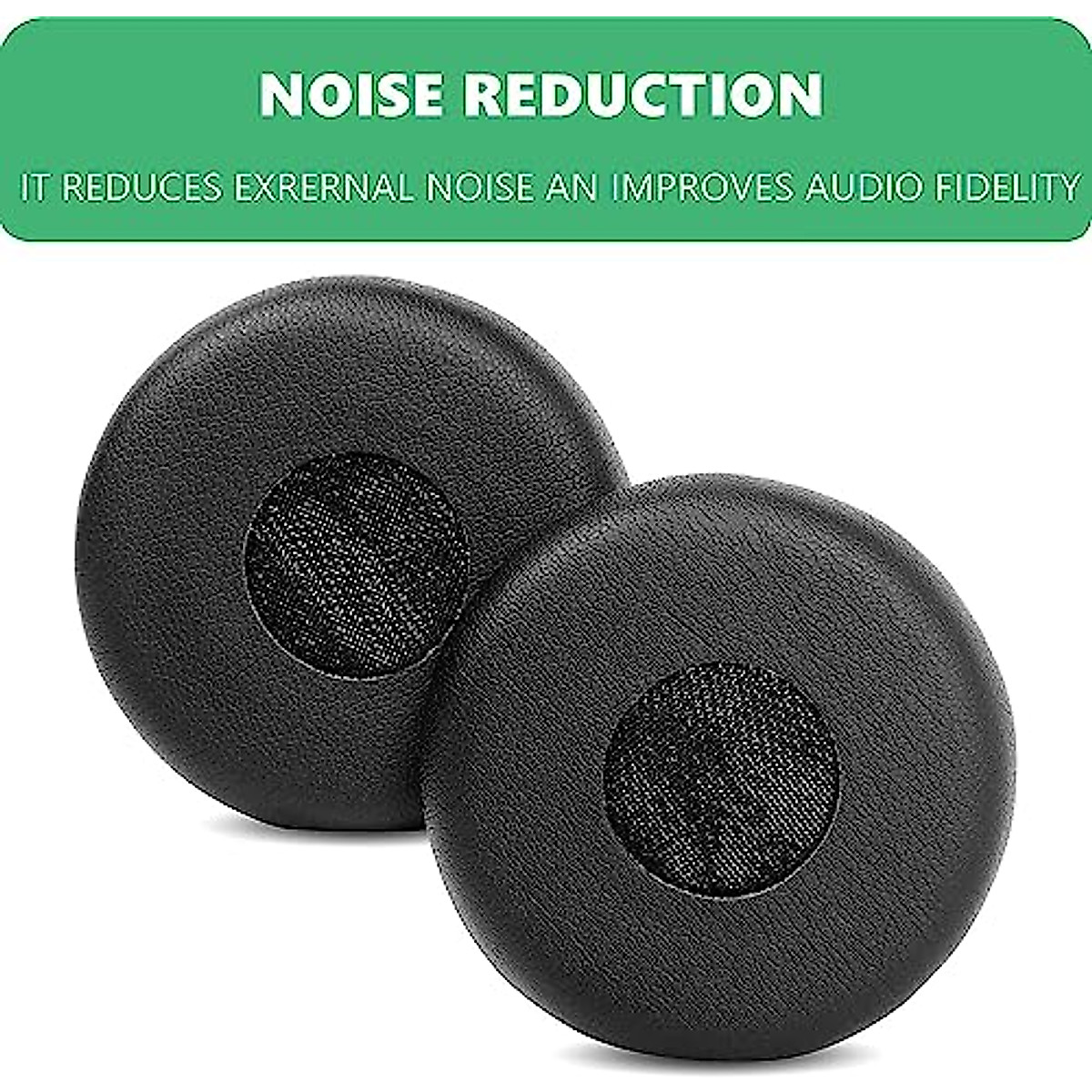 TaiZiChangQin Upgrade Ear Pads Ear Cushions Replacement Compatible with Jabra HSC016 HSC017 HSC018W HSC012 Headphone (Protein Leather Earpads)