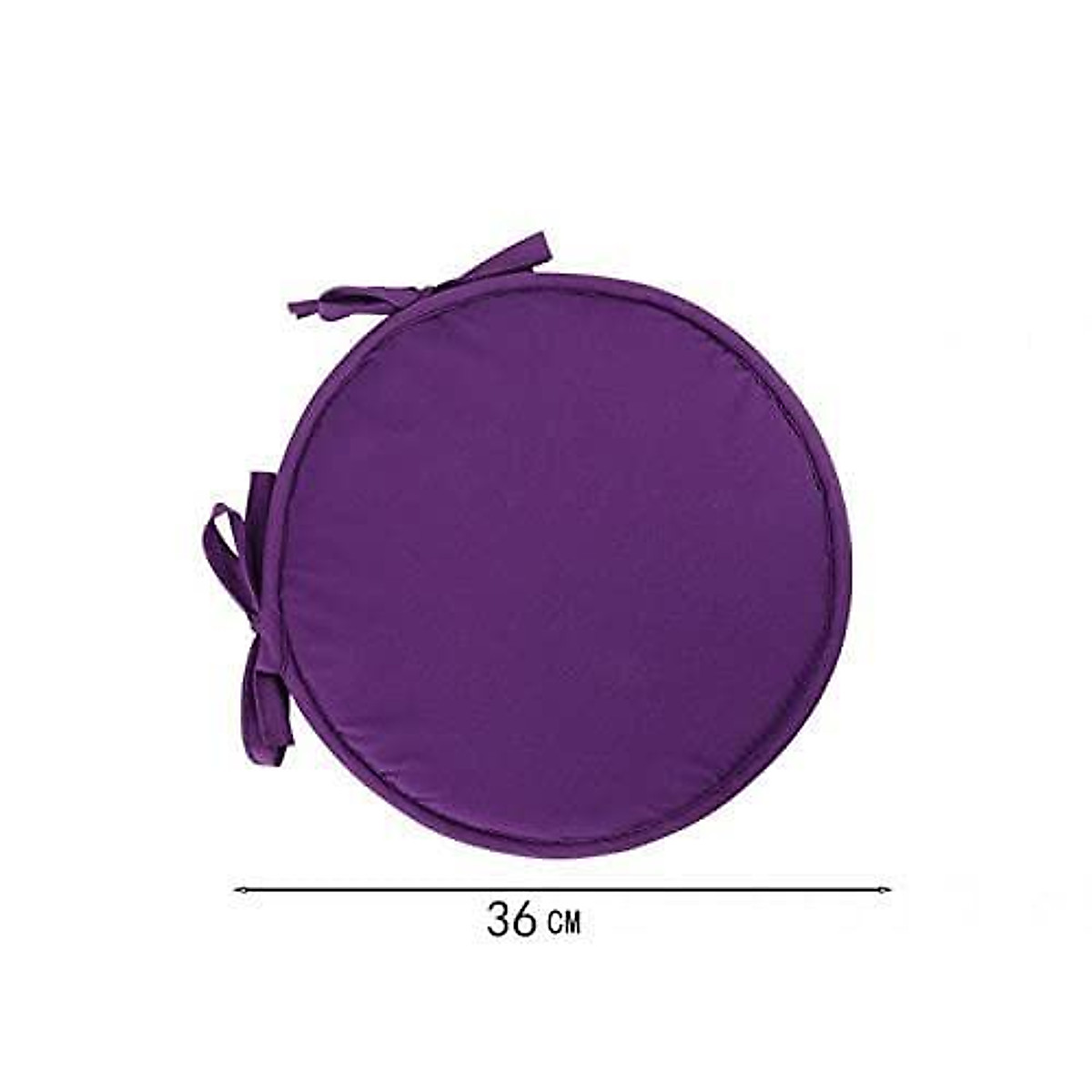 Kakoop Set of 4 Chair Cushions with Ties , Memory Foam Cushion Non-Slip Round Seat Pad for Dining Room Terrace Garden，Multicolor