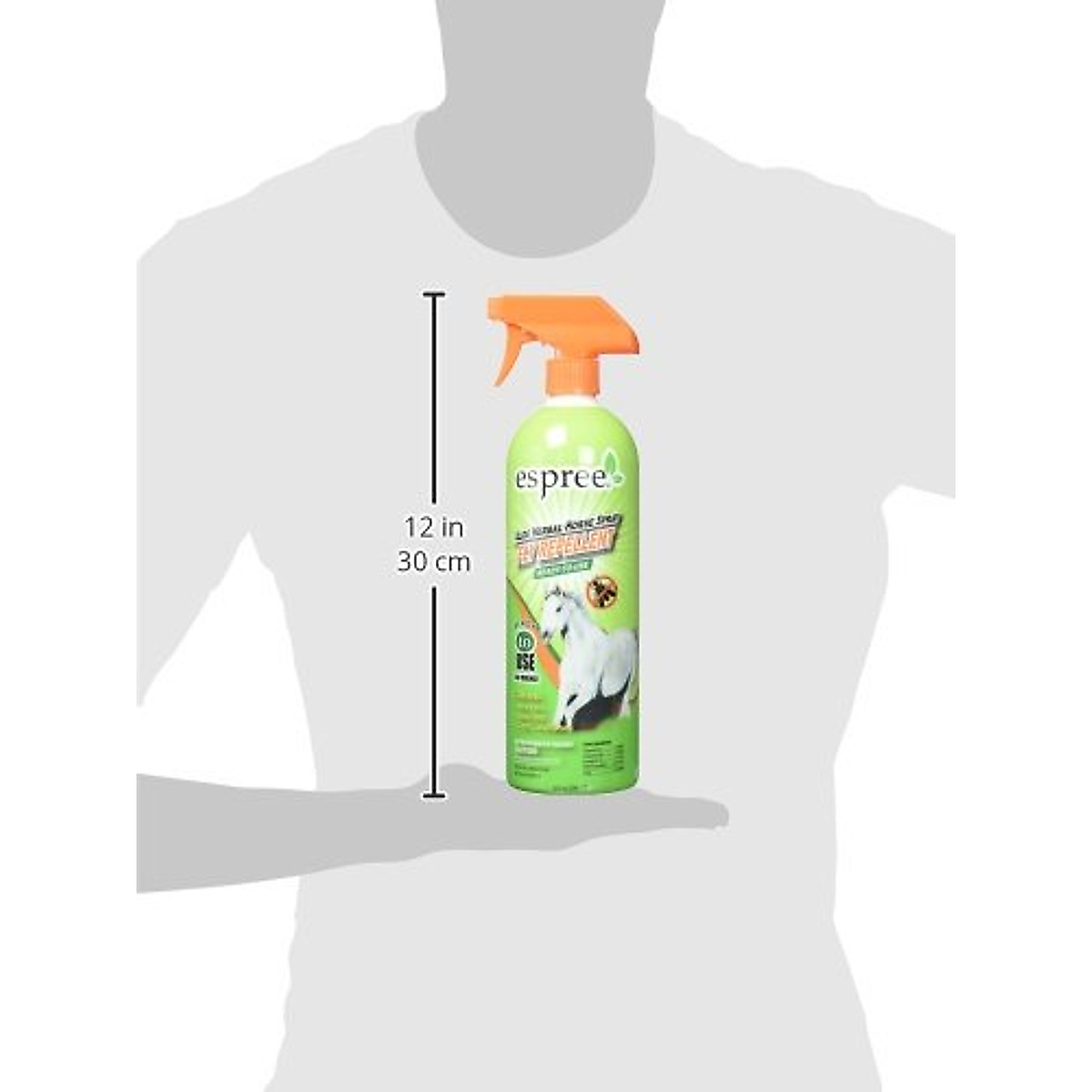 Espree Aloe Herbal Horse Spray | Fly Repellent with Aloe, Sunscreen, and Coat Conditioners | Promotes a Healthy Coat and Protection from The Sun | 32 oz Ready to Use