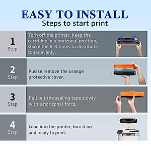 202A 202X Toner Cartridge 4 Pack Compatible Replacement for HP 202A 202X CF500A m281fdw HP Color Laserjet Pro MFP M281fdw M281cdw M254dw M281 M281fdn M254 Toner Printer (Black Cyan Yellow Magenta)