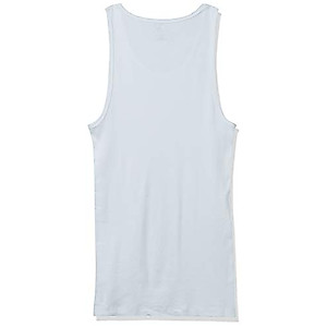 Calvin Klein mens 100% Cotton T-Shirt 3 Pack WHITE - Tank Top Medium