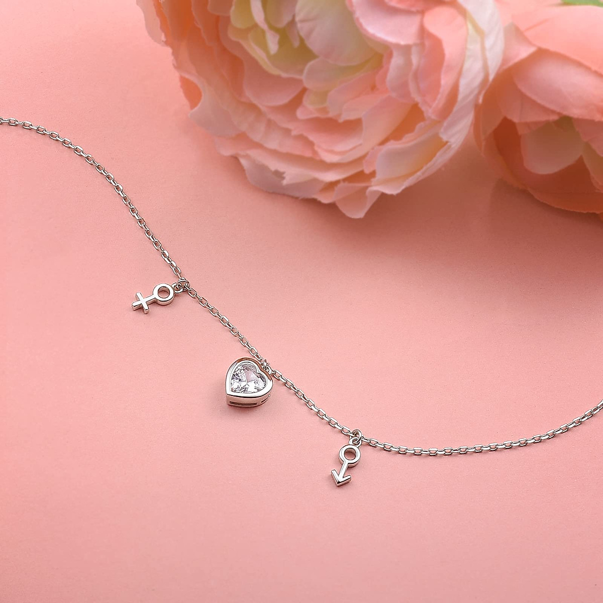 925 Sterling Silver Ankle Bracelets Moon Star Sun Universe/Flower/Sunflower/Heart/Sideway Cross/Sea Turtle Starfish Adjustable Anklet Jewelry Foot Chain for Women 9+4inch