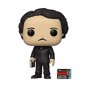 Funko Pop! Icons Edgar Allan Poe with Book 2019 NYCC Shared Sticker Exclusive