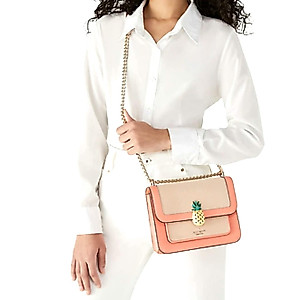 Kate Spade Remi Pineapple Colada Flap Chain Crossbody Melon Ball