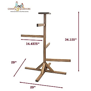 Coops & Feathers Roosting Perch-A Perfect Bird's Eye View (Small)