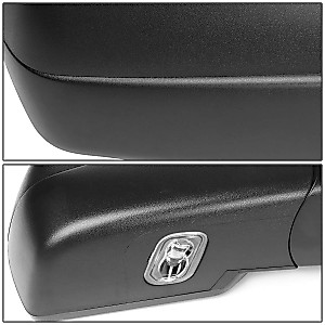 DNA Motoring TWM-050-T111-BK-R Right Side Powered+Heated Foldable Rear View Towing Mirror Compatible With 14-18 Silverado/Sierra 1500