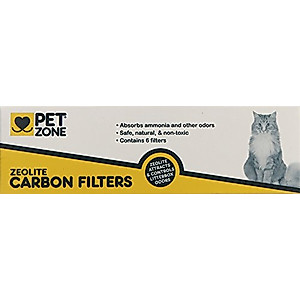 Pet Zone Odor-Neutralizing Carbon Litter Box Filters, 6-Pack
