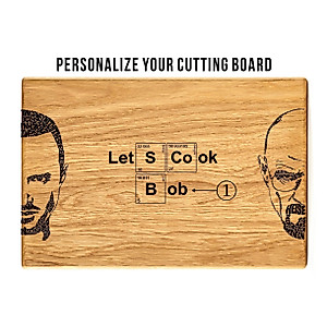 Breaking Bad Let's cook cutting bord. Breaking Bad, Heisenberg, custom engraved cutting board featuring"Let's Cook". Walter White cutting board, Anniversary gift breaking05