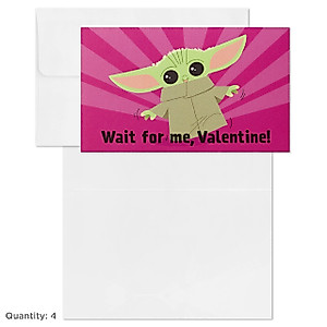 Hallmark Kids Baby Yoda Mini Valentines Day Cards Assortment (18 Classroom Cards with Envelopes)