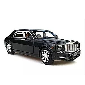 Greshare Model car, 1:24 Rolls-Royce Phantom Diecast Sound & Light & Pull Back Model Toy Car Black New in Box