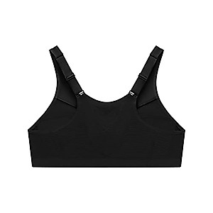 Glamorise Full Figure Plus Size MagicLift Front-Closure Posture Back Bra Wirefree #1265 Black 40K