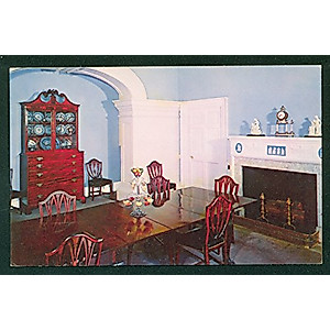 Dining Room of Monticello Home of President Thomas Jefferson Virginia Interior Postcard