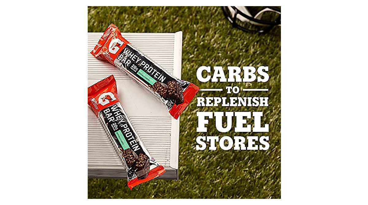 Gatorade Whey Protein Bars Mint Chocolate Crunch | Fast Recovery & Energy