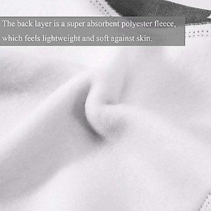 PandaEar Baby Bandana Drool Bibs 6-Pack with Teething Toys, Super Absorbent, 100% Organic Cotton, Neutral Color for Boys & Girls (Neutral)