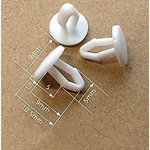 Bioristar Rivets Patio Furniture Webbing Lawn Chair Lounge Fit 4.1-4.5mm Hole 50 Pack Nylon Fastener Rivet Clips (White)