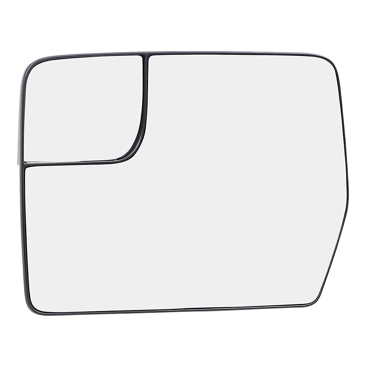 Brock Replacement Driver Mirror Glass & Base w/Spotter Glass compatible with 2011 2012 2013 2013 F150 & SVT Raptor Pickup Truck