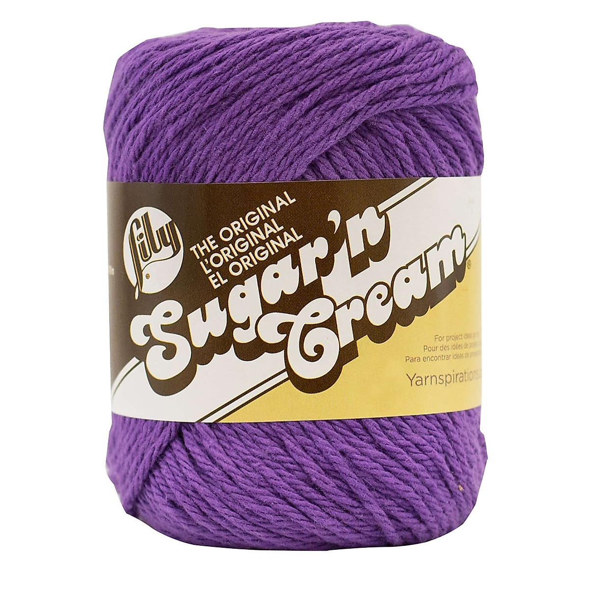 Lily Sugar 'n Cream Yarn - 100% Cotton - Assortment (Purple Pop)