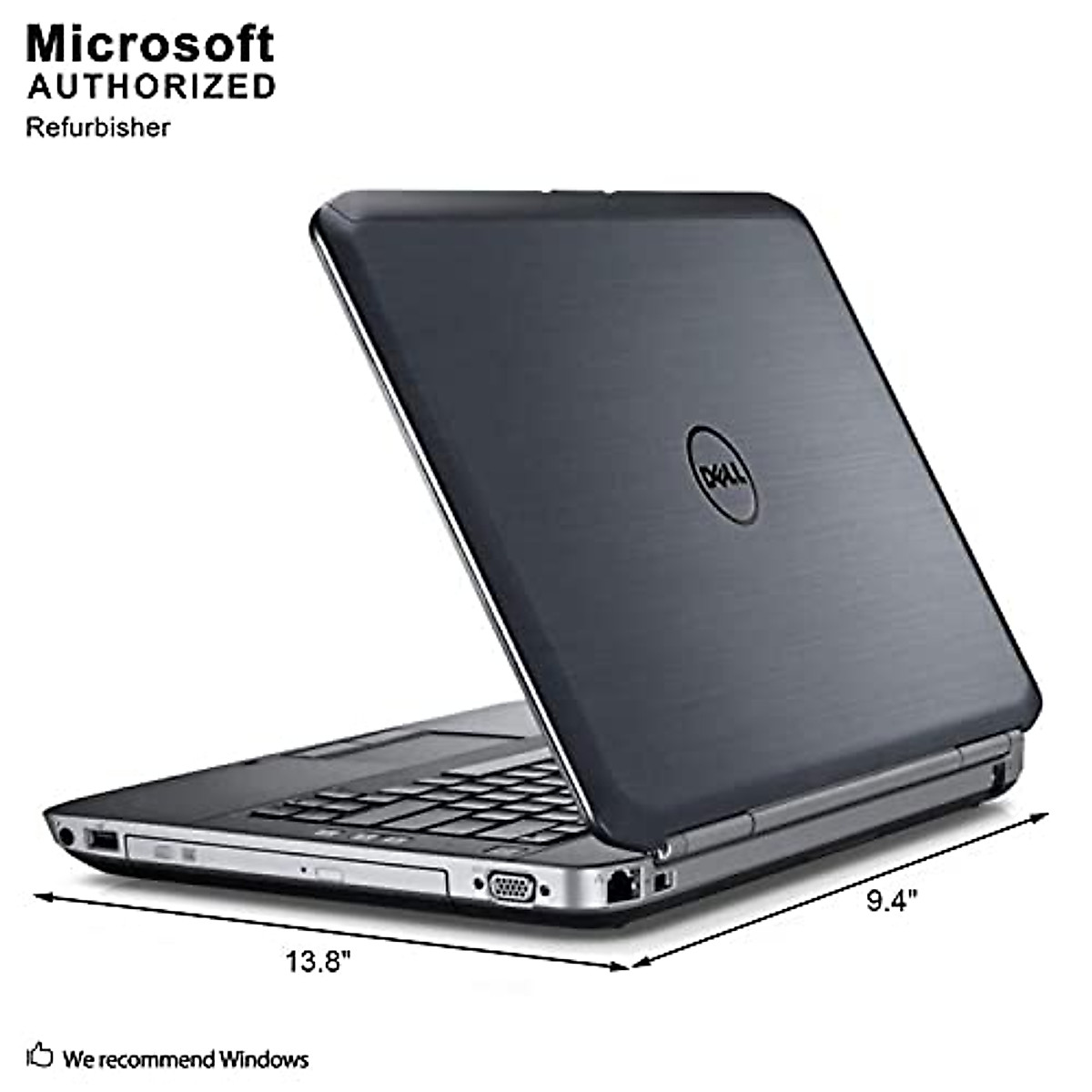 Dell Latitude E5420 Laptop, HDMI, Intel Core i3 2.1GHz, 4GB DDR3, 160GB SATA HDD, DVDRW, Windows 10 Home 64bit w/ Restore Partition (Renewed)
