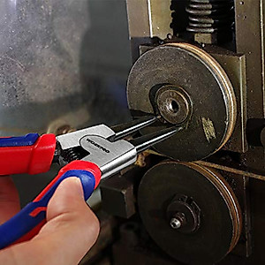 WORKPRO 4-Piece Snap Ring Pliers Set - Heavy Duty 7-inch Internal/External Circlip Pliers Kit (Tip Diameter 5/64'')-Straight/Bent Jaw - Cr-V Steel - For Ring Remover Retaining- Storage Pouch Included