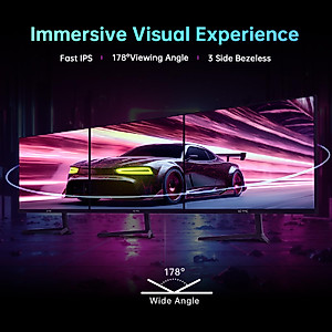 KTC 24 inch Monitor, Fast IPS 1080p 144Hz 165Hz 1ms, 125.25% sRGB, HDR, Borderless Gaming Monitor PC Monitor, FreeSync Premium & G-Sync, HDMI 2.0x2, DP1.4x2, Vesa Support, Eye Care for Gamers