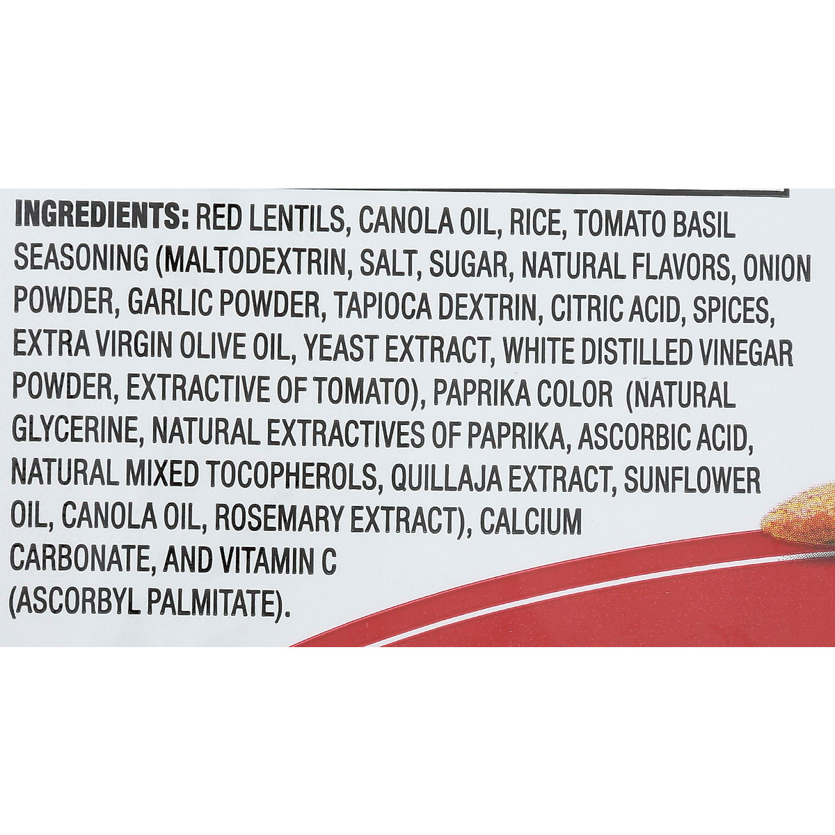 Calbee Lentil Snaps Harvest Snaps Tomato Basil - 3 oz