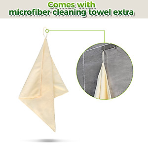 Cleaning Caddy Organizer with Handle - Large Caddy Bag for House & Bathroom Cleaning Supplies, 15 x 8 x 10.5 inches Cleaning Supply Caddy, Housekeeping Tote with Adjustable Strap - Beige