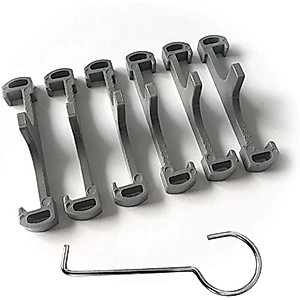 Neodrain 7020 Clip, Tile Tray Supporter, Grey Plastic Clips ONLY for NEODRAIN 18.24.28.32.36.48.60.72 inch Tile-Insert Shower Drain,with Lifting Hook -6 PCS