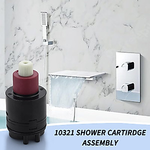 PuritySage Shower Faucet Cartridge Replacement for Single Handle Shower Faucet,Compatible with Glacier Bay 10321,Hot/Cold Water Filter for Shower Faucet
