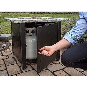 Endless Summer GAD1445DH Propane Gas Outdoor Fire Table, Brown