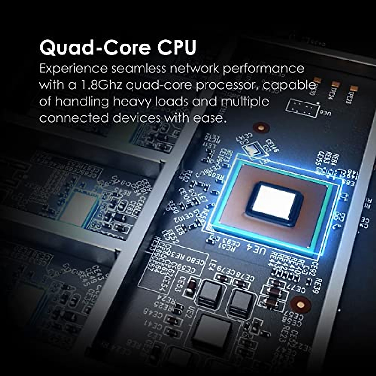 MSI Radix AX6600 WiFi 6 Tri-Band Gaming Router, AI QoS, 1.8GHz Quad-Core Processor, MU-MIMO, Tri Band Gigabit Wireless, 8-Stream, High Speed Long Range Gaming Router