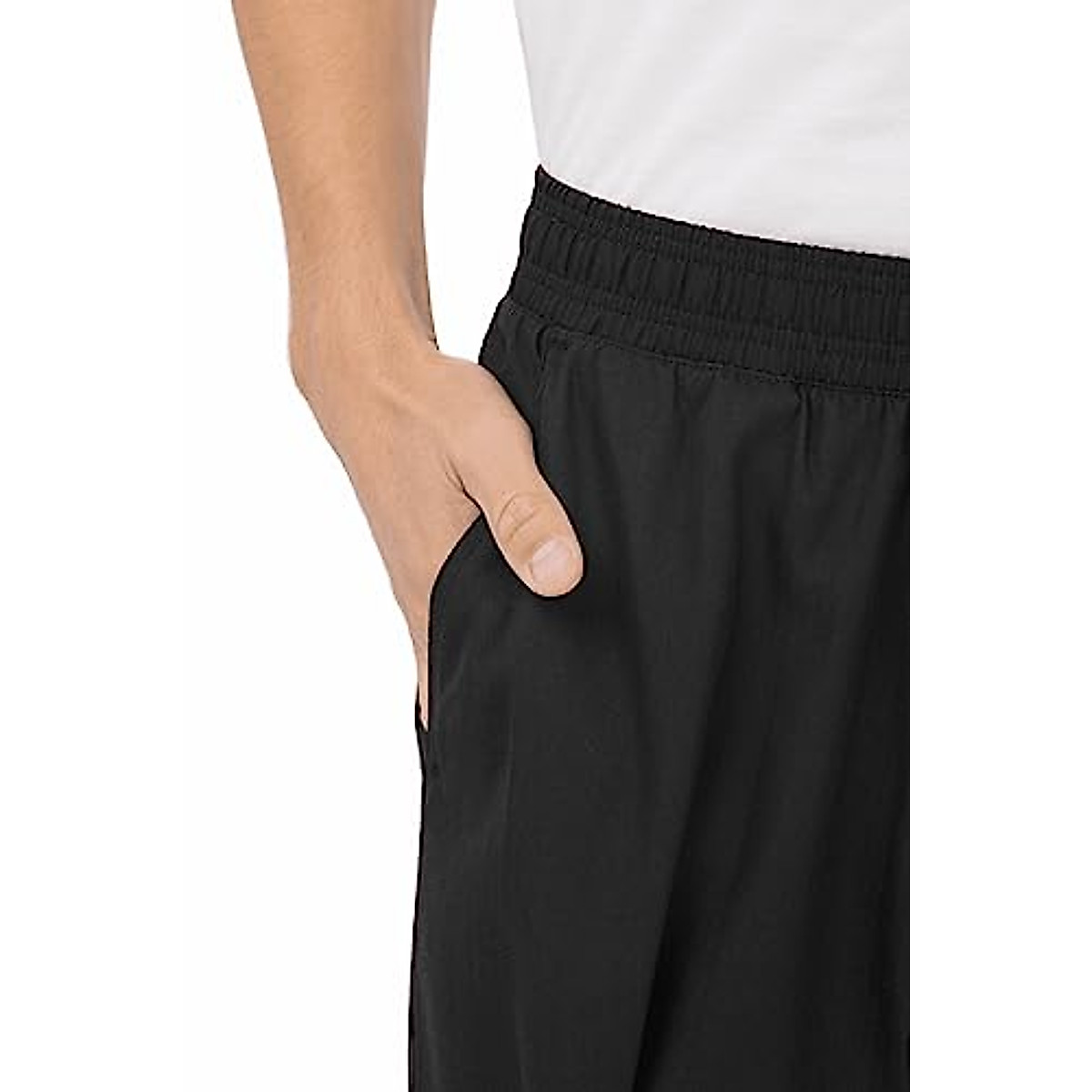 Chef Works Men's Better Built Baggy Chef Pants, Black, Large