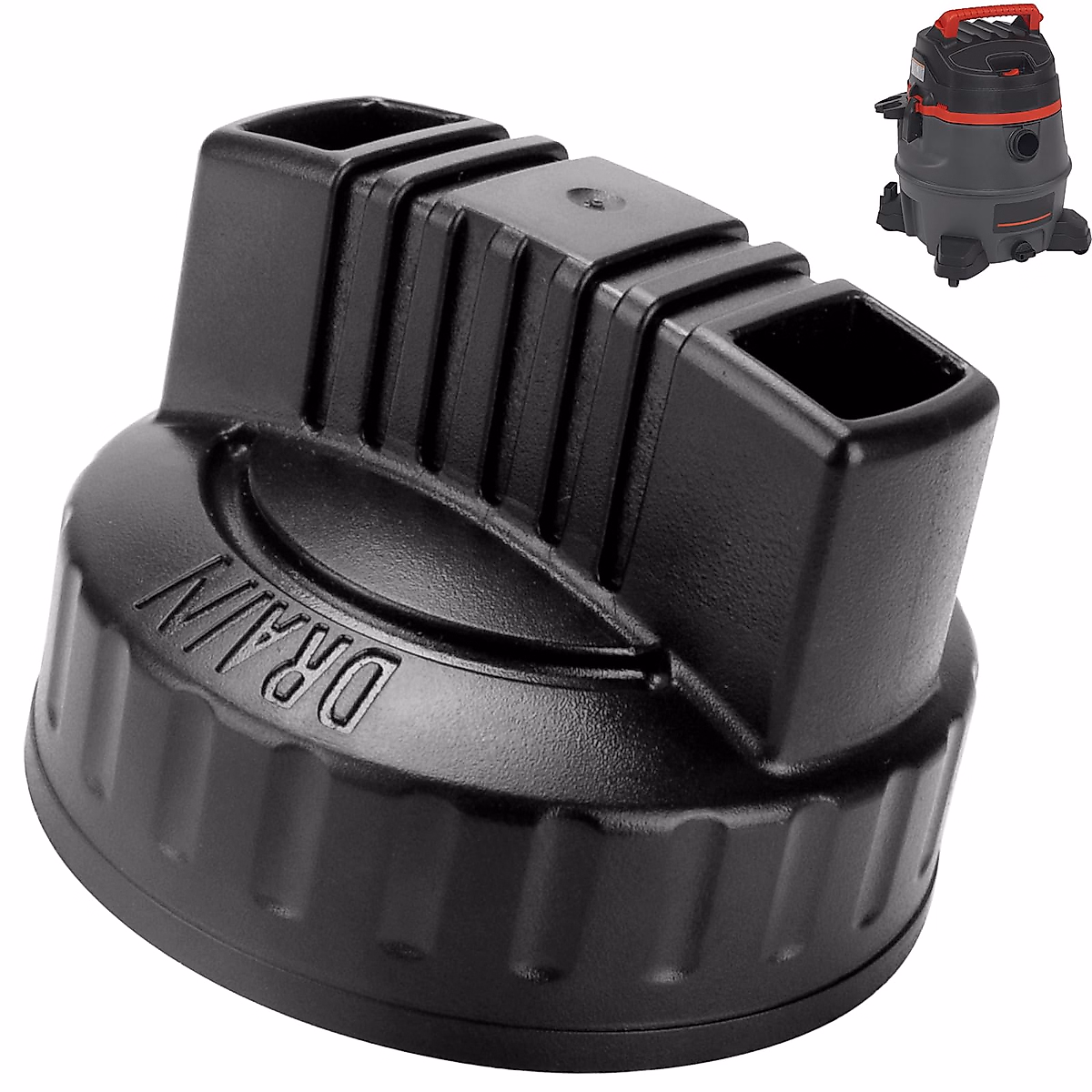 47922 Vac Drain Cap Compatible with Ridgid Shop Vacuum Cleaner and Craftsman Shop Vacuum, 1.97'' ID Wet/Dry Vacuum Replacement Drain Cap（1pack）
