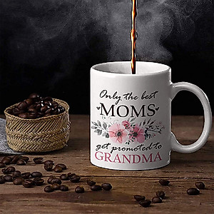GTR SOURCE Grandparents Coffee Mug Set - Pregnancy Announcement Gift – Promoted to Grandpa - Promoted to Grandma - Pregnancy Reveal Gifts - Holds up to 11oz - Microwave and Dishwasher Safe corp.