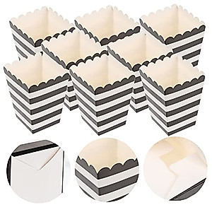 ULTECHNOVO 96 Pcs Popcorn Boxes Popcorn Box Snack Container Cupcake Toppers Cupcakes Containers Party Popcorn Containers Popcorn Treat Boxes Movie Theater Popcorn French Fries Boxes Hat