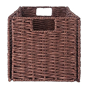 Winsome Wood Tessa Basket, Walnut