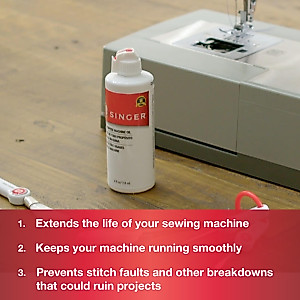 SINGER 2131E All Purpose Machine Oil, 4-Fluid Ounces