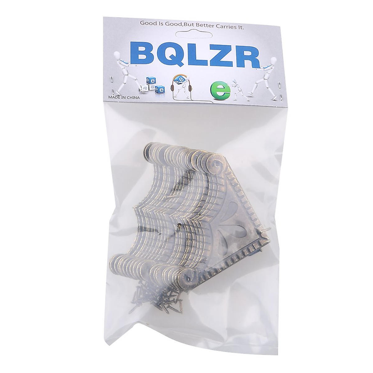 BQLZR Decorative Box Corner Cover Bronze Desk Edge Cover 56x12.5mm Pack of 20