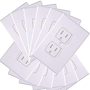 Baby Safety Self-Closing Electrical Outlet Covers | Alternative To Wall Socket Plugs Plate for Child Proofing | Automatic Sliding Guards Kit | House & Kitchen Protection Kit | BPA Free - 12Pack, White