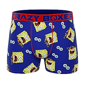 CRAZYBOXER Spongebob Krusty Krab Pizza Men's Boxer Briefs (2 pack)