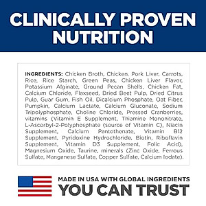 Hill's Science Diet Perfect Digestion, Adult 1-6, Digestive Support, Wet Dog Food, Chicken, Vegetable & Rice Stew, 12.5 oz Can, Case of 12
