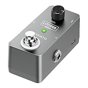 LEKATO Guitar Looper Effect Pedal Loop Pedal 5 Minutes Looping Time Looper Pedal ONE Looper Unlimited Overdubs