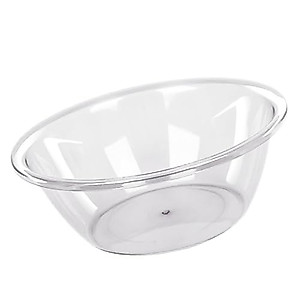 Transparent Wash Basin, Thick PET Plastic, Sturdy Large Capacity, Multifunction, Round Clear Dish Tub for Home Kitchen Bathroom (Large)