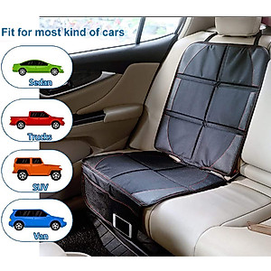 UCARE Child Car Seat Protector Waterproof Foldable Baby Seat Cover Protector for Child & Baby Cars Seats with Thickest Padding and Non Slip Backing (1)