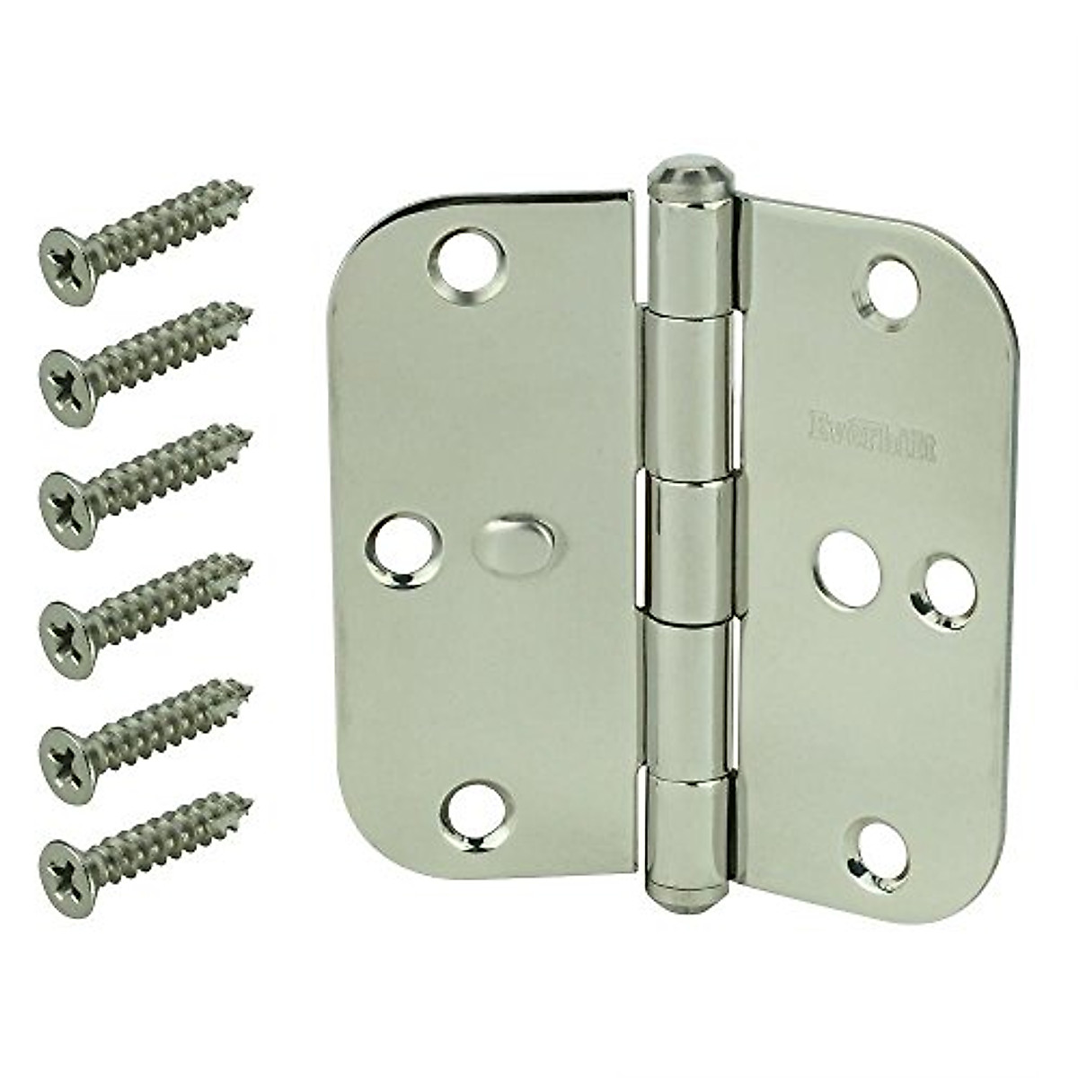 Everbilt 3-1/2 in. Stainless Steel 5/8 in. Radius Security Door Hinge