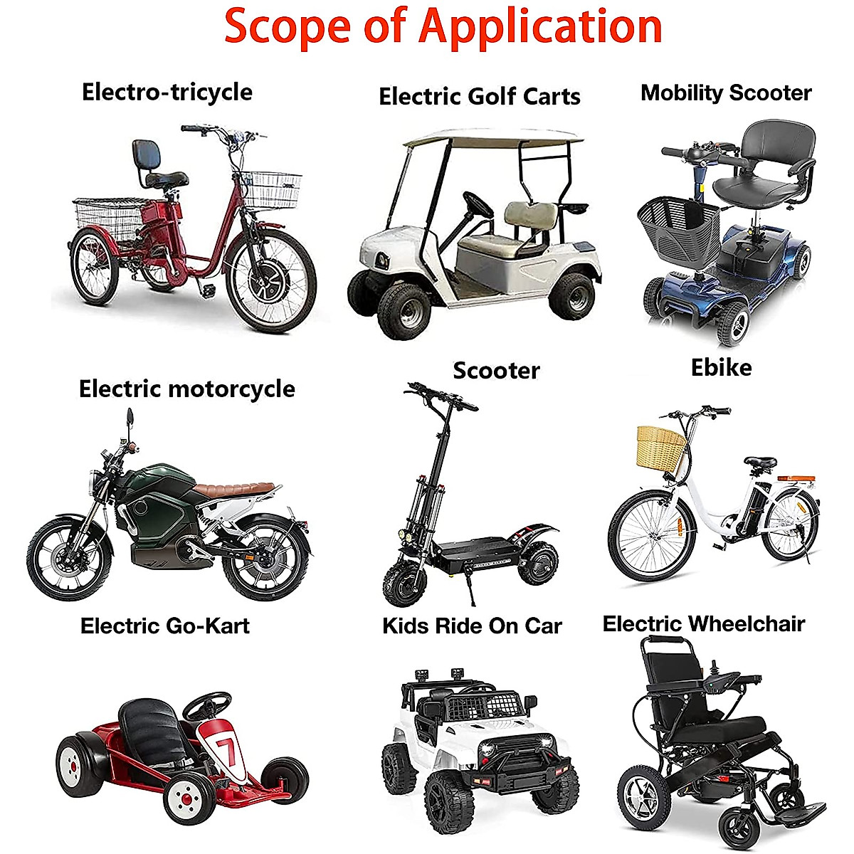 FREEDOH 72V 20AH 30AH 40AH E-Bike Battery Waterproof Lithium Battery Pack for 2800W-750W Electric Motorcycle Trike Electric Bike Moped Scooters Go-Kart Scooter with Charger,72v 40ah