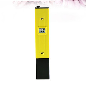 BUGUUYO Ph Measurement Portable Ph Pen Water Ph Pen Ph Tester Digital Water Tester Ph Meter Pen Fish Tank Ph Tester Digital Ph Pen Ph Test Pen LCD Ph Pen Pool Ph Tester Yellow