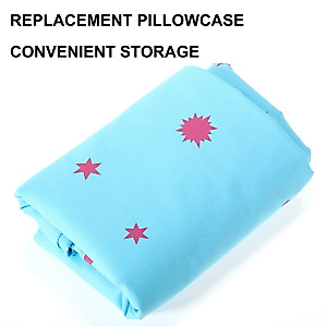 Pregnancy Pillow Cover/U Shaped Pillow Cover/Pregnancy Pillow Case/Maternity Pillow Case/Pillowcase with Removable Cotton Cover 57x30 Inch for Pregnancy Pillow Moonblue