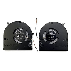 CPU & GPU Cooling Fan Replacement for Razer Blade 15 Advanced (2018-2021) 15.6" RZ09 RZ09-02385E92 RZ09-02386E91 RZ09-0288 RZ09-0301 RZ09-0330 DFS2001053E0T DFS551205WQ0T