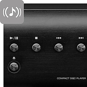 Denon DCD-600NE Compact CD Player in a Vibration-Resistant Design | 2 Channels | Pure Direct Mode | Pair with PMA-600NE for Enhanced Sound Quality | Black
