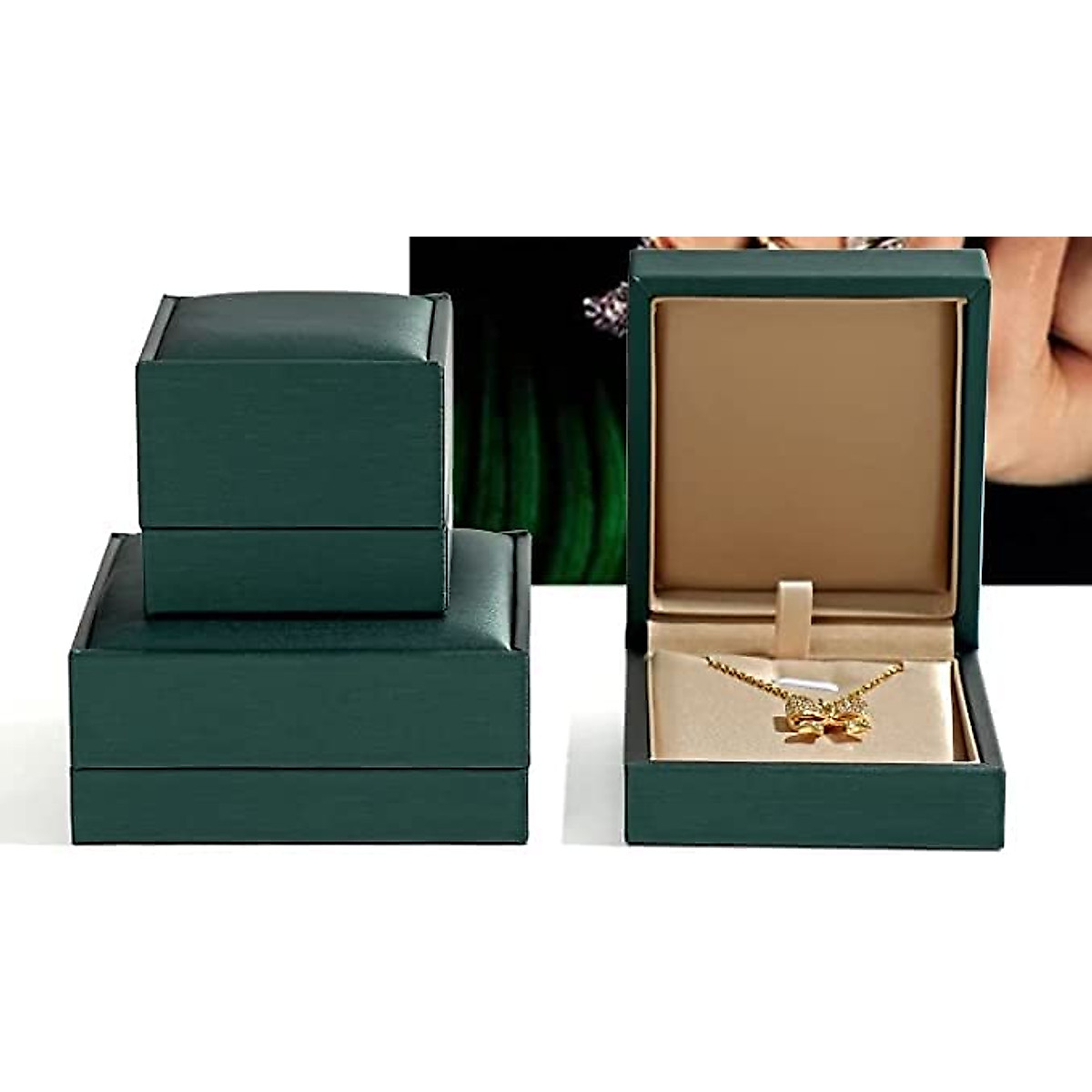 MOLICACI Gold Name Necklace Personalized for Women, 10K/14K/18K Solid Gold Birthstone Name Figaro Chain Necklace Custom Any Name, for Women Mom